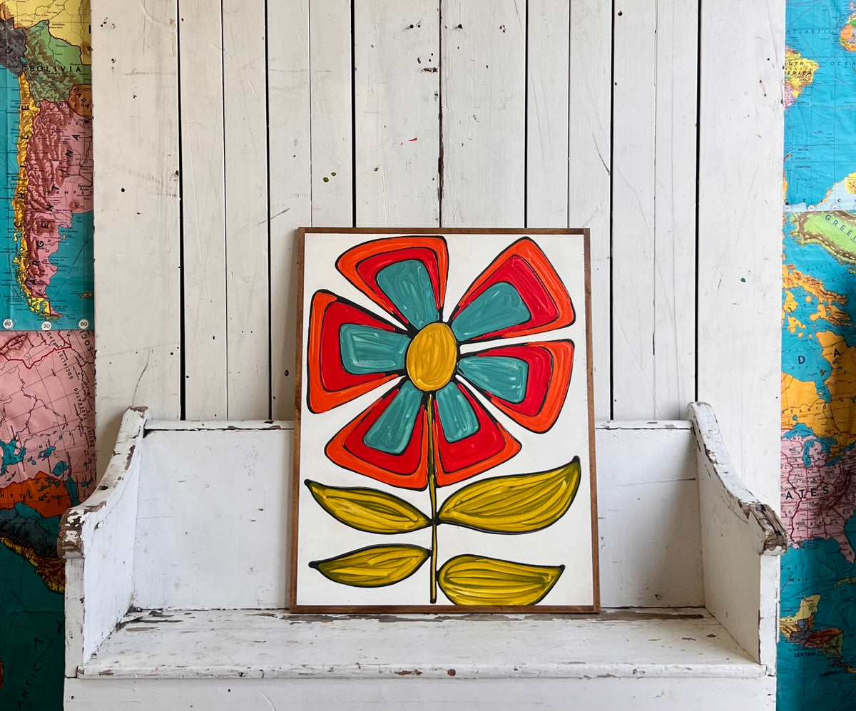 Hand-Painted Flowers – Little Red Porch Signs