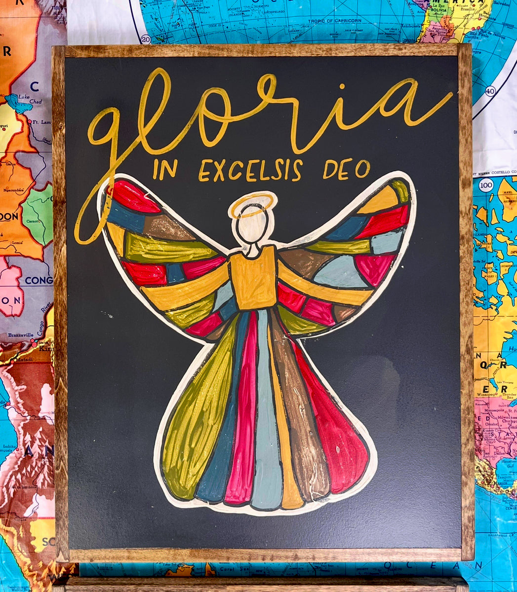 NEW “Gloria” Hand-Painted Sign – Little Red Porch Signs