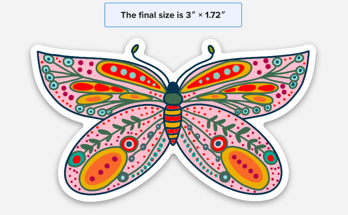 NEW butterfly Vinyl Sticker – Little Red Porch Signs