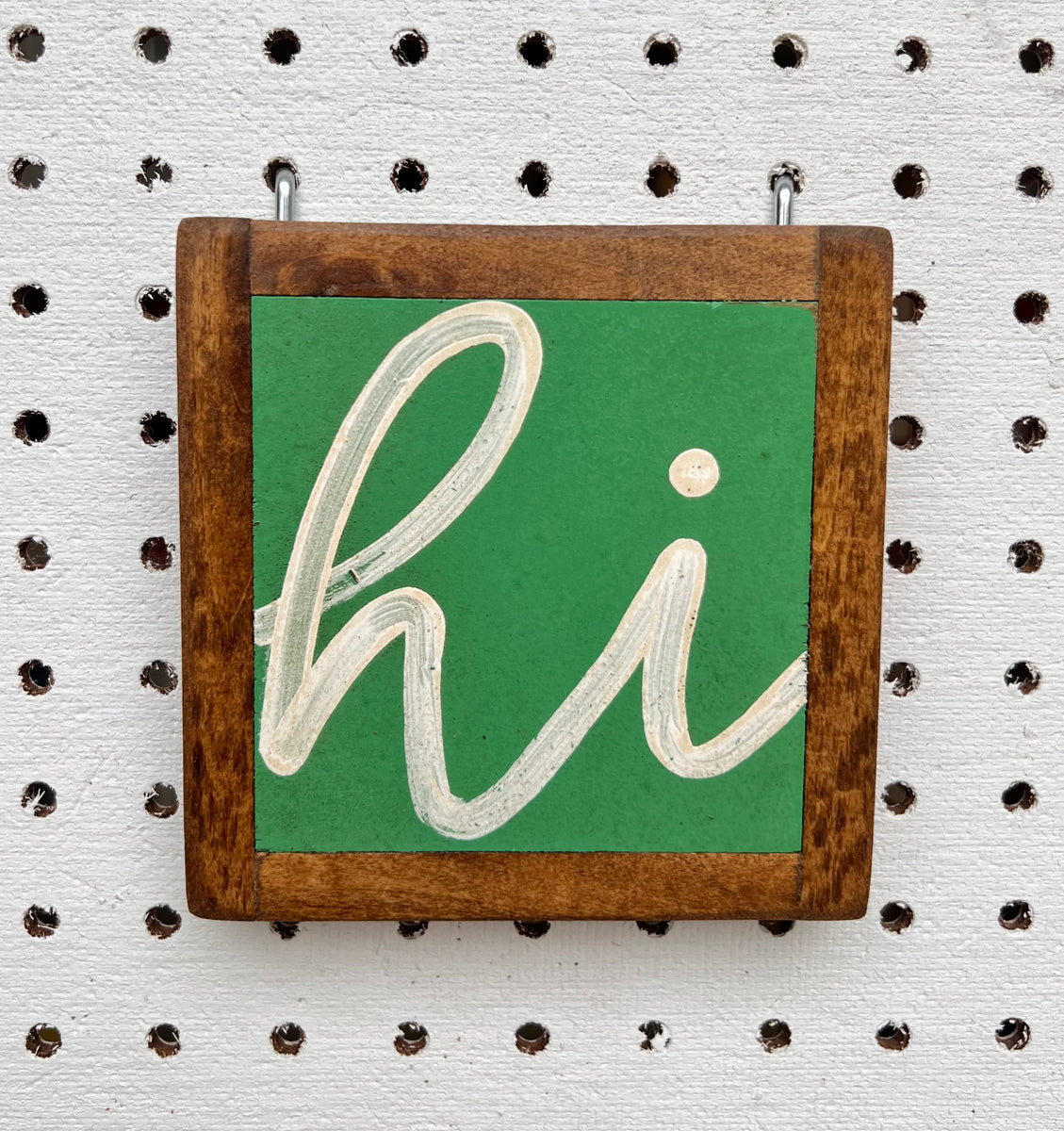 5x5 Mini “hi” Sign – Little Red Porch Signs