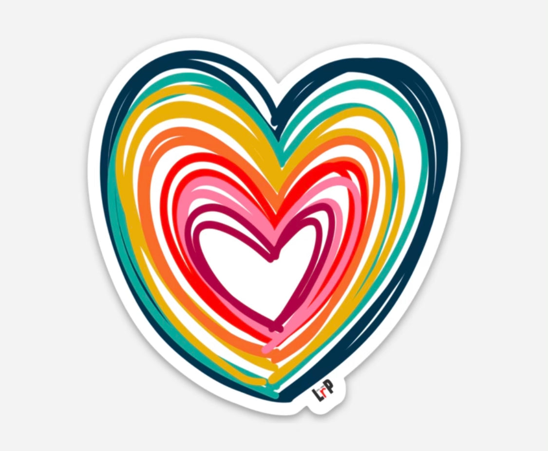 Heart #6 Vinyl Sticker – Little Red Porch Signs
